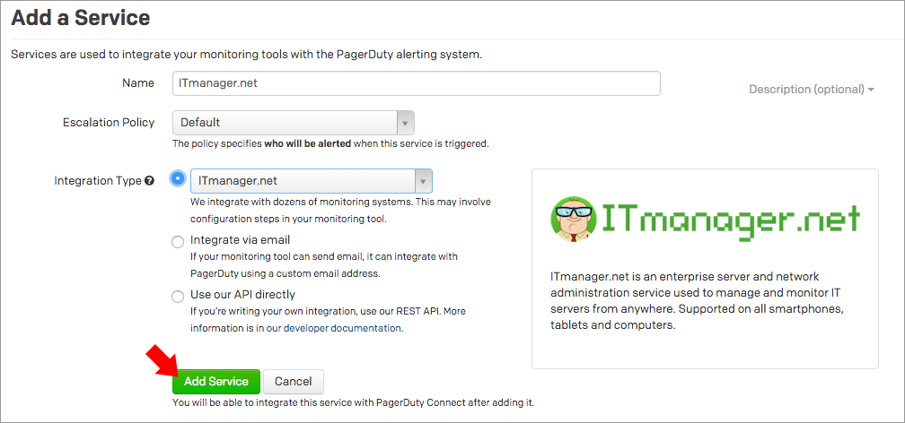 PagerDuty App Integration Guide - ITmanager.net