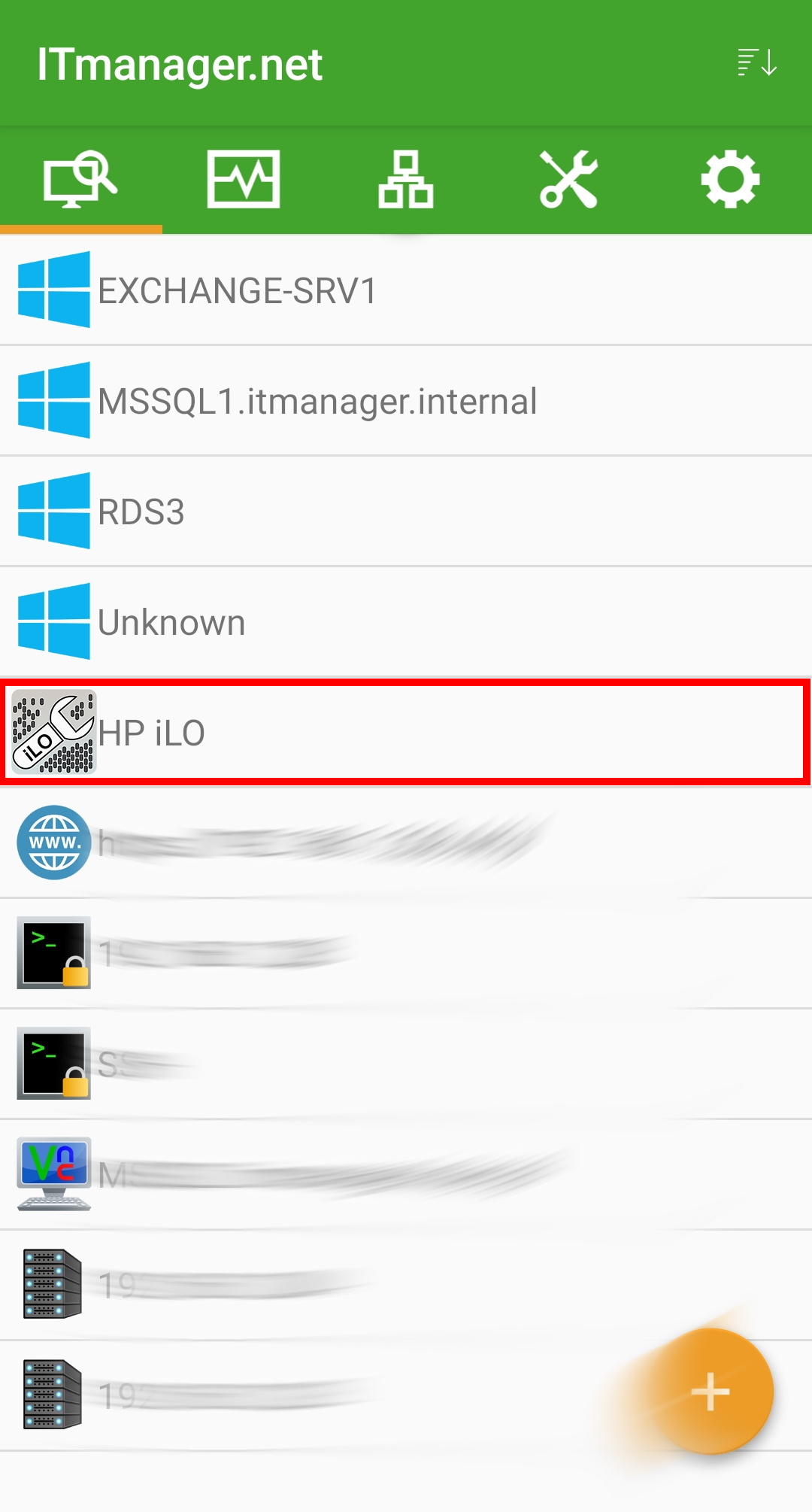 How to Add HP iLO to Your List of Services (Android) - ITmanager.net